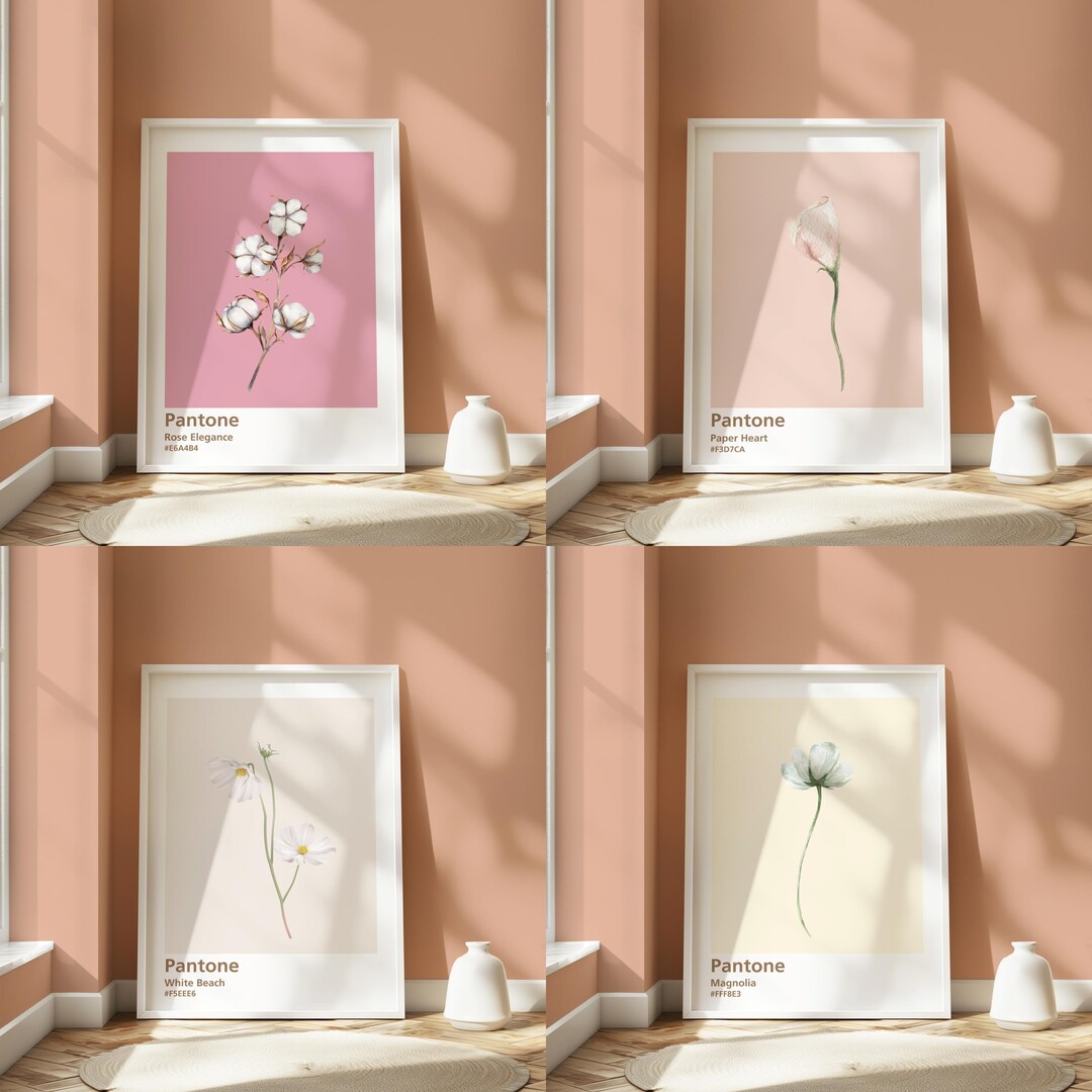 Pantone Color Poster, Modern Pantone Wall Art, Color Palette Prints ...