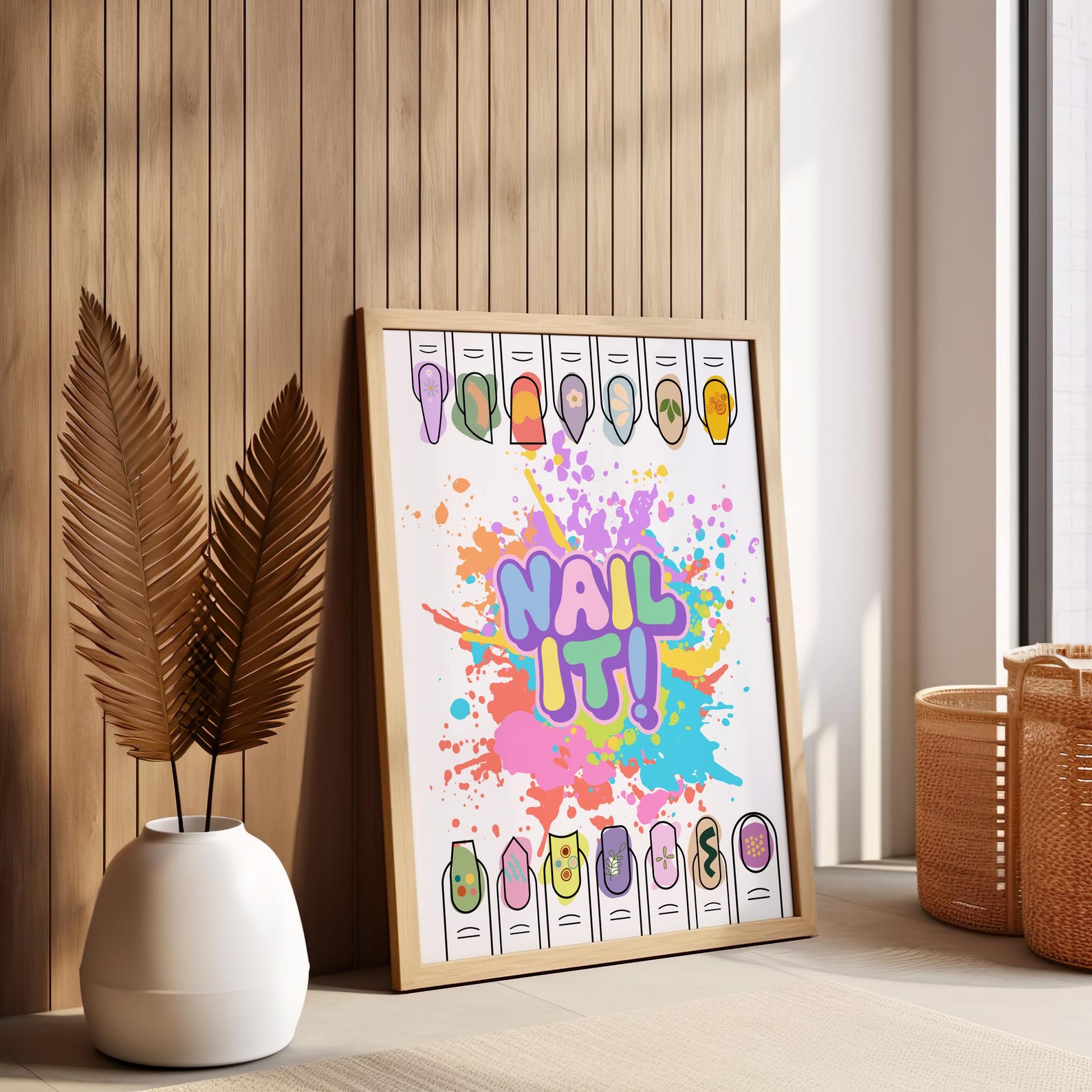 Nail Shapes Art Print: Nail Salon Decor (digital Download) - Etsy
