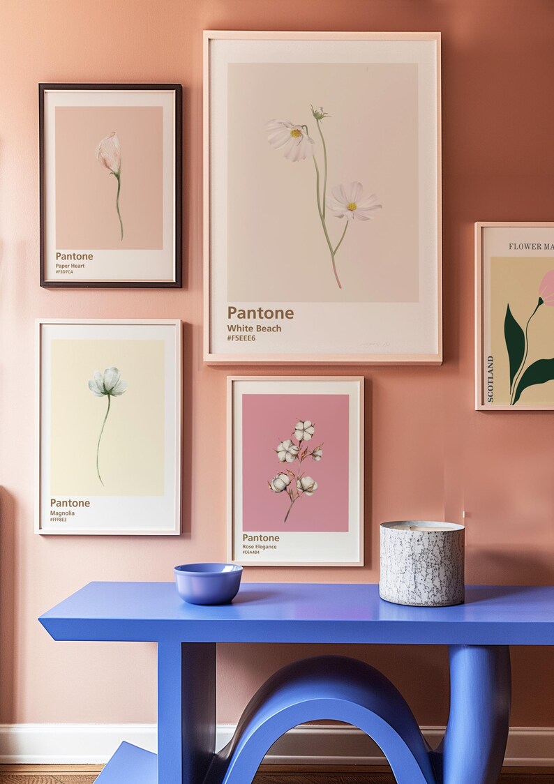 Pantone Color Poster, Modern Pantone Wall Art, Color Palette Prints ...