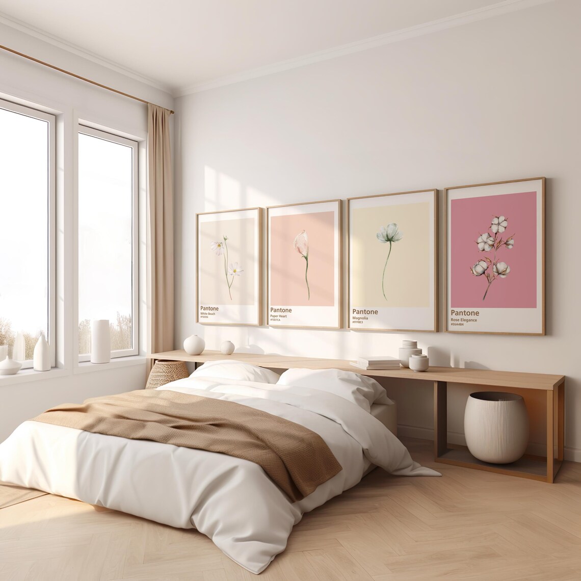 Pantone Color Poster, Modern Pantone Wall Art, Color Palette Prints ...