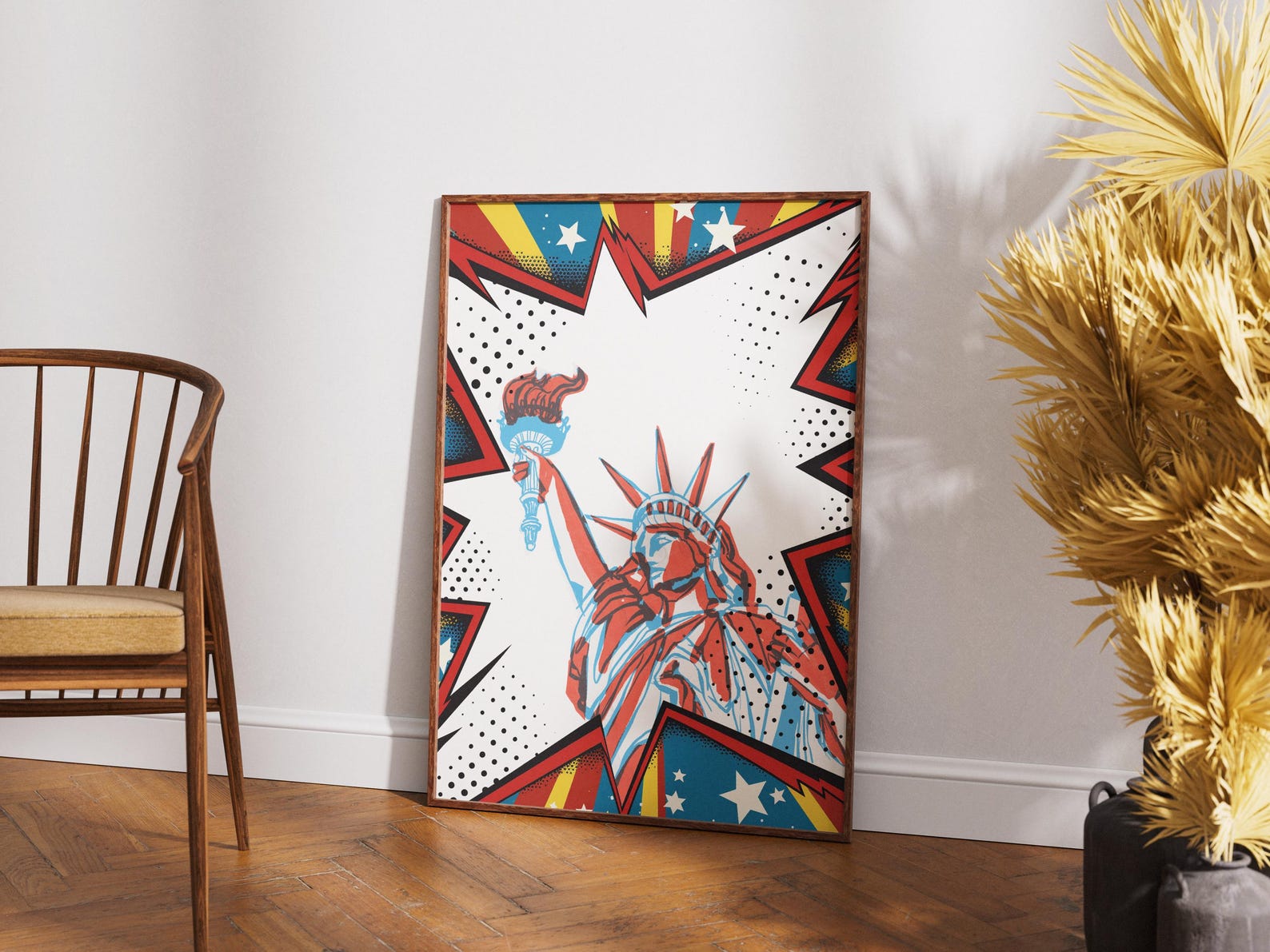 Statue of Liberty Pop Art Print, Modern NYC Decor, Lady Liberty Poster ...