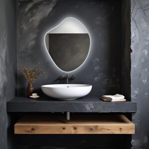 Modern Living Room Backlit Mirror - Hallway Large Mirror - Wall Mirror ...