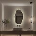 Asymmetrical Wall Led Mirror - Modern Aesthetic Design LED LIGHT Make ...