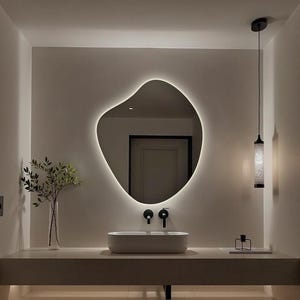 Modern Living Room Backlit Mirror - Hallway Large Mirror - Wall Mirror ...