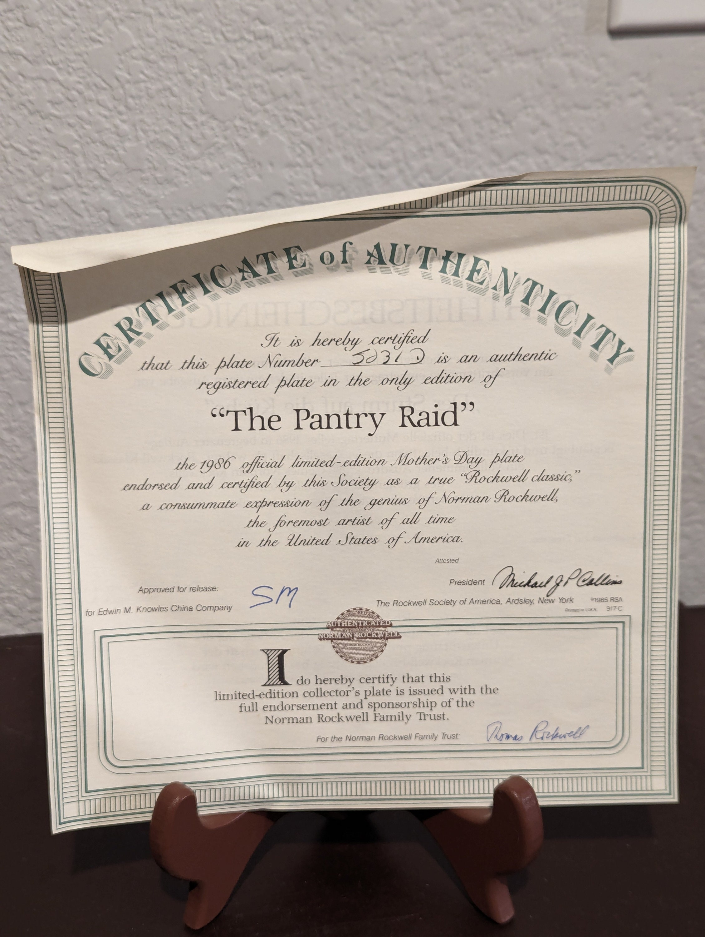 Norman Rockwell "pantry Raid" 1986 Vintage Collectors Plate - Etsy