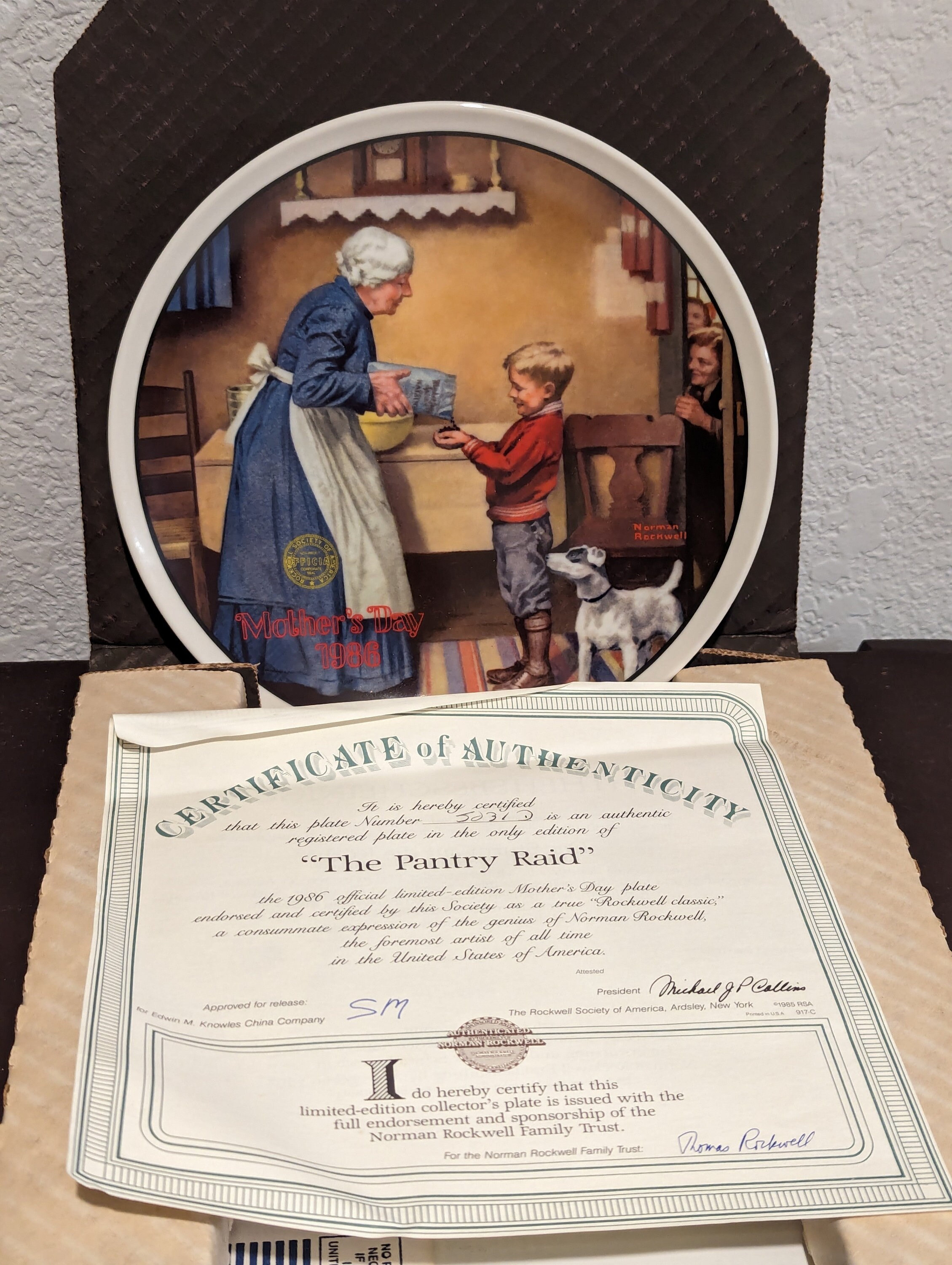 Norman Rockwell "pantry Raid" 1986 Vintage Collectors Plate - Etsy
