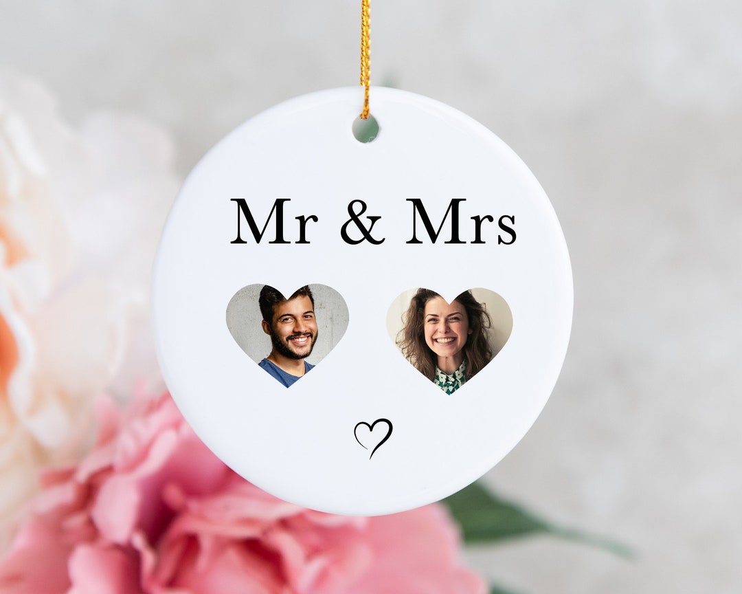 Personalised Anniversary Gift | Circle Picture Ornament | Ceramic ...