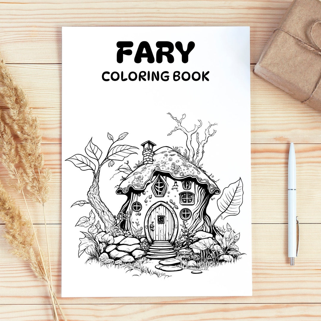 Fary Coloring Book , Coloring - Etsy