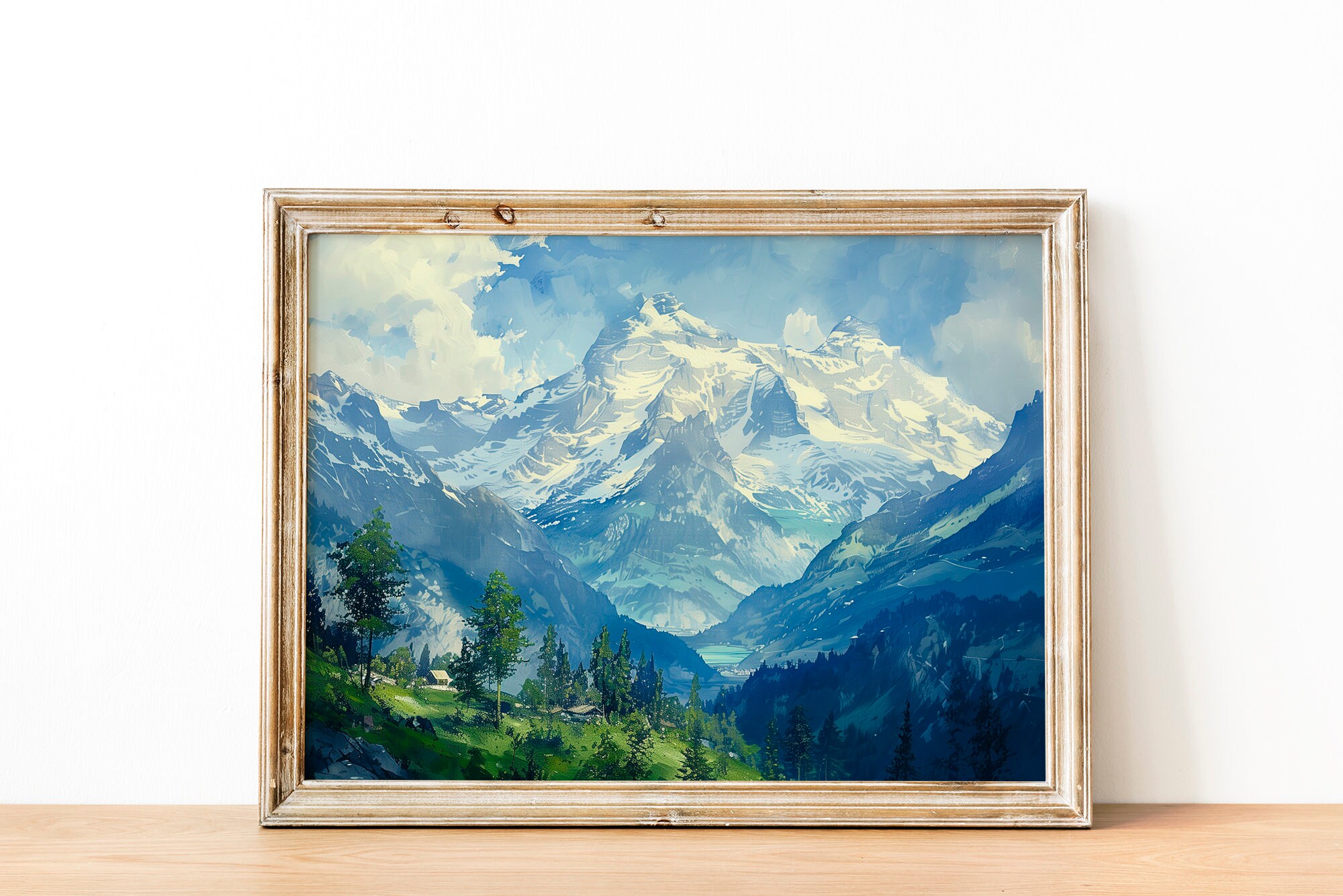 Majestic Mountainscape Wall Decor | Printable Landscape Wall Art ...
