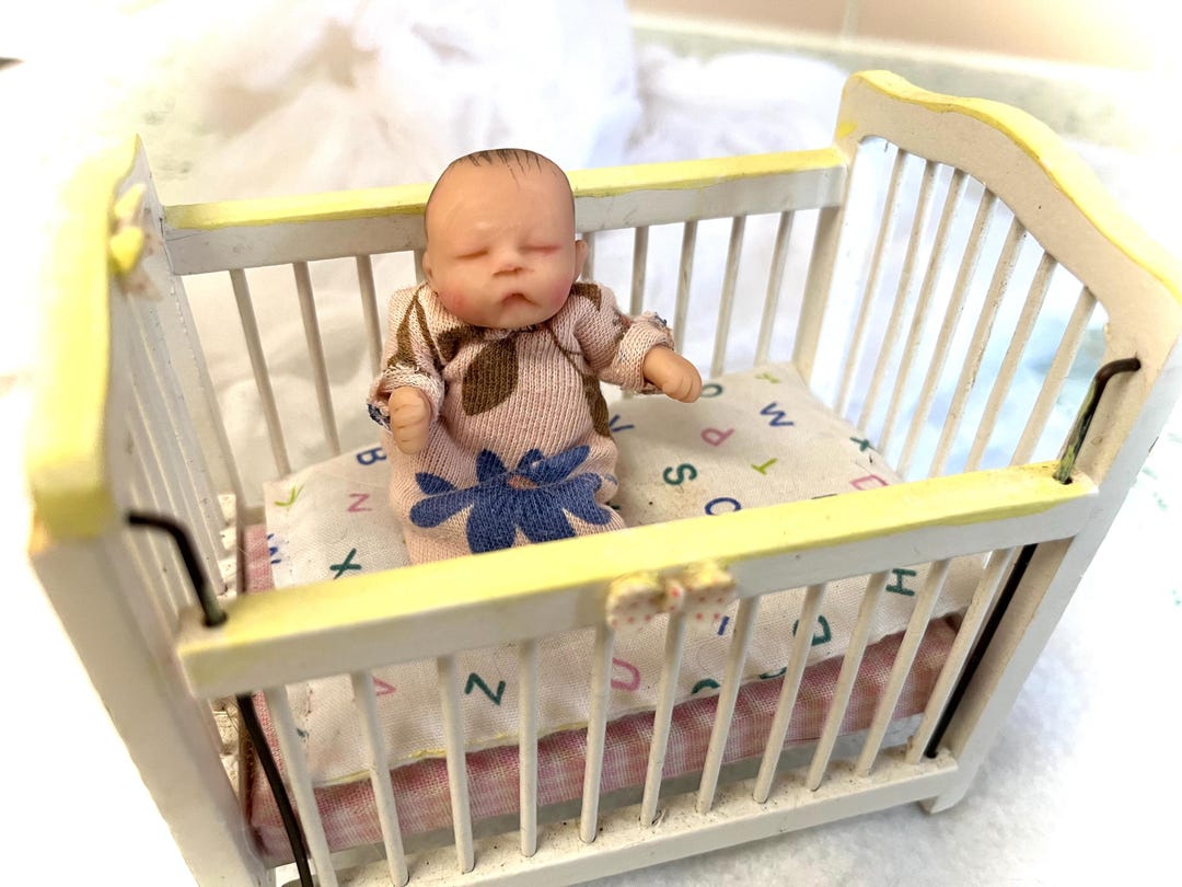 Polymer Clay Baby Girl Mini Baby Doll,dollhouse,gift,collector - Etsy