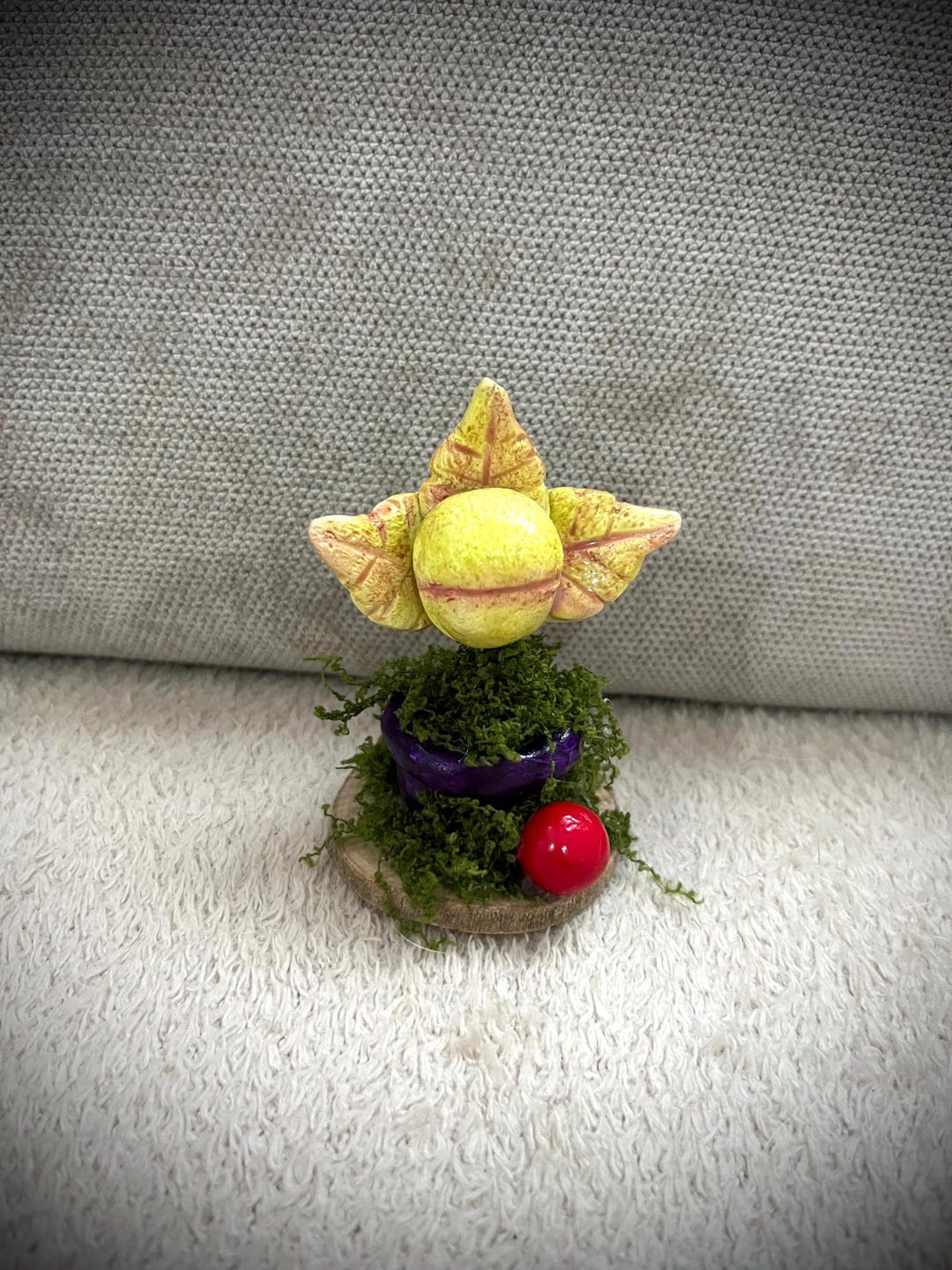 Polymer Clay Fantasy Fairy Figurine,hand Sculpted Man Eating Plant ...