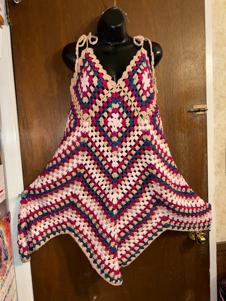 Crochet Granny Square Dress - Etsy