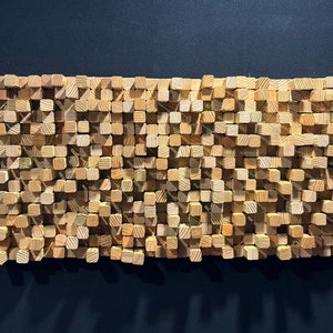 Handmade 3D Wood Acoustic Diffuser - Professional Acoustic Panel - Wall ...