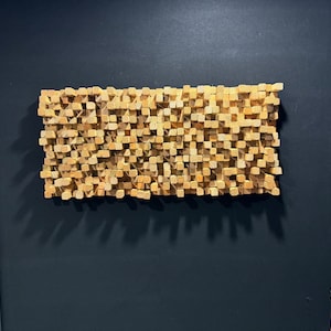 Handmade 3D Wood Acoustic Diffuser - Professional Acoustic Panel - Wall ...