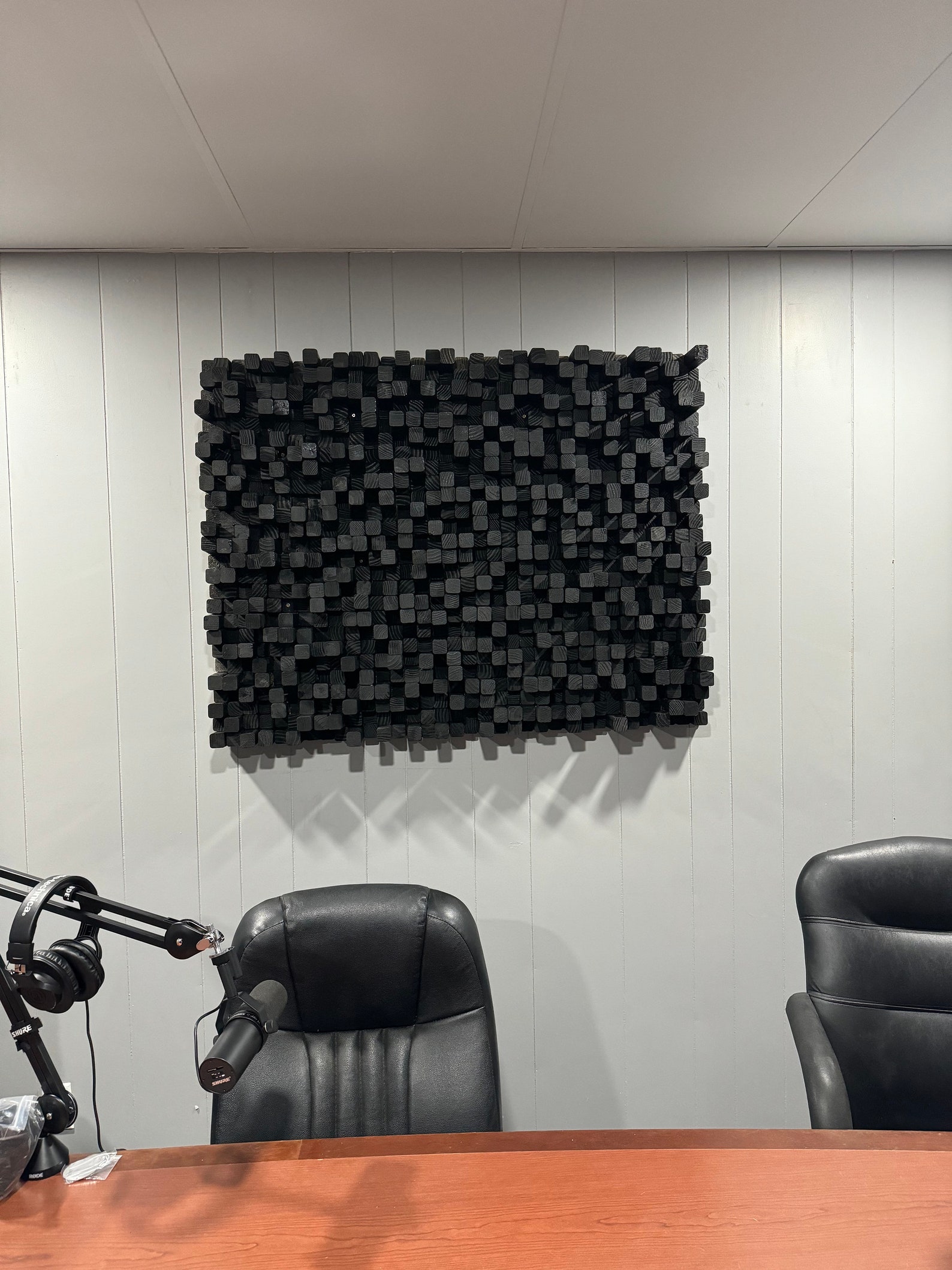 Handmade 3D Wood Acoustic Diffuser - Professional Acoustic Panel - Wall ...