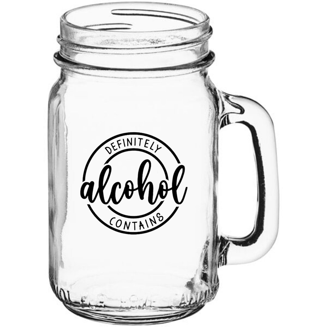 Definitely Contains Alcohol Vinyl Decal Stickers - Etsy