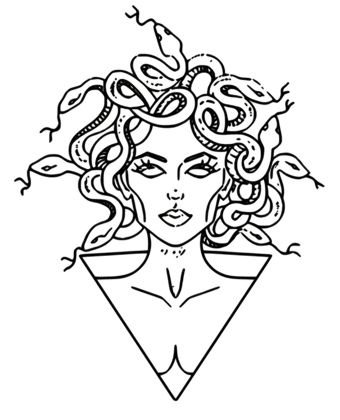 Medusa Gothic Vinyl Heat Transfer DIY, High Quality, Ready to Press or ...