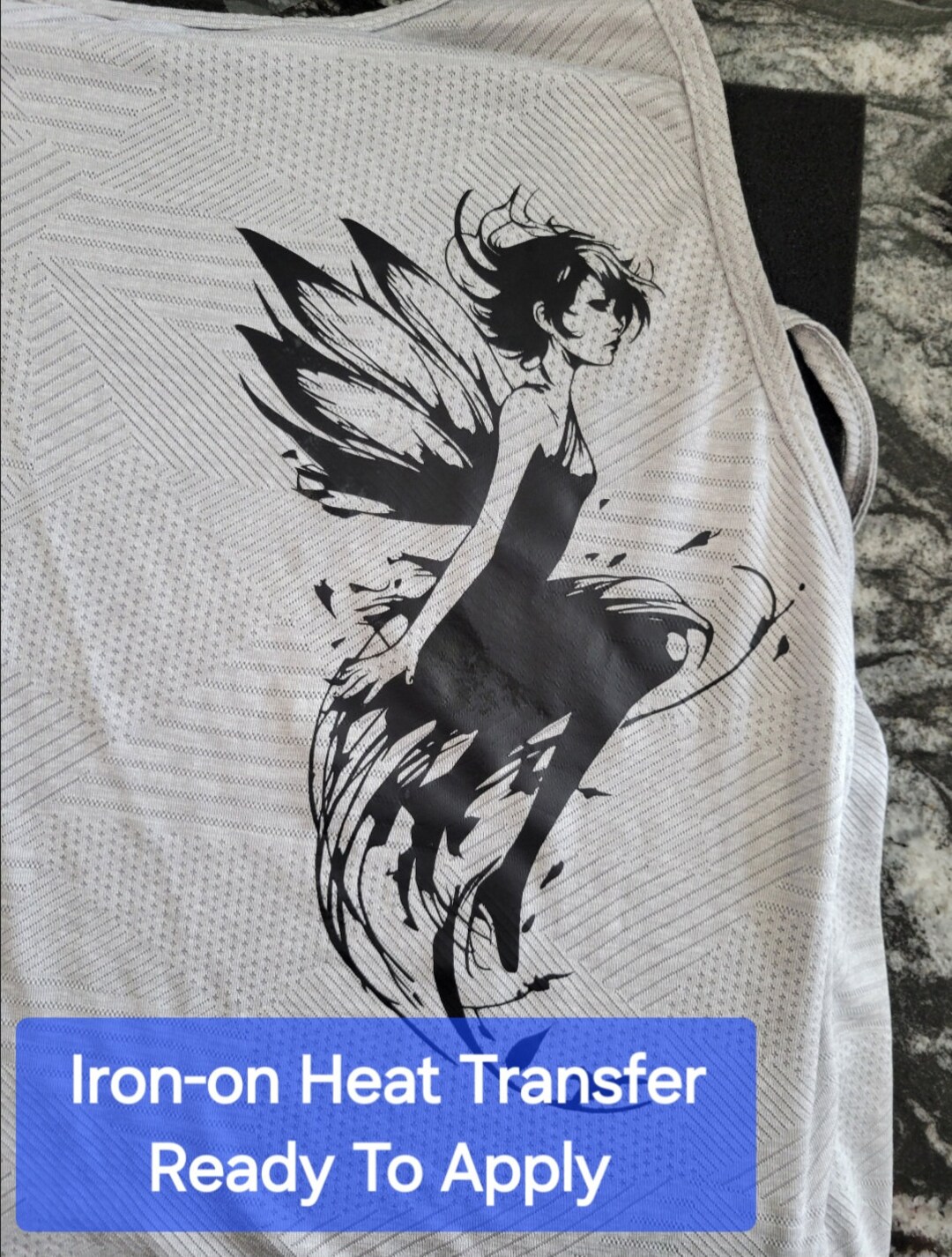 Gothic Fairy Vinyl Heat Transfer Full Color Custom DTF Print, High ...