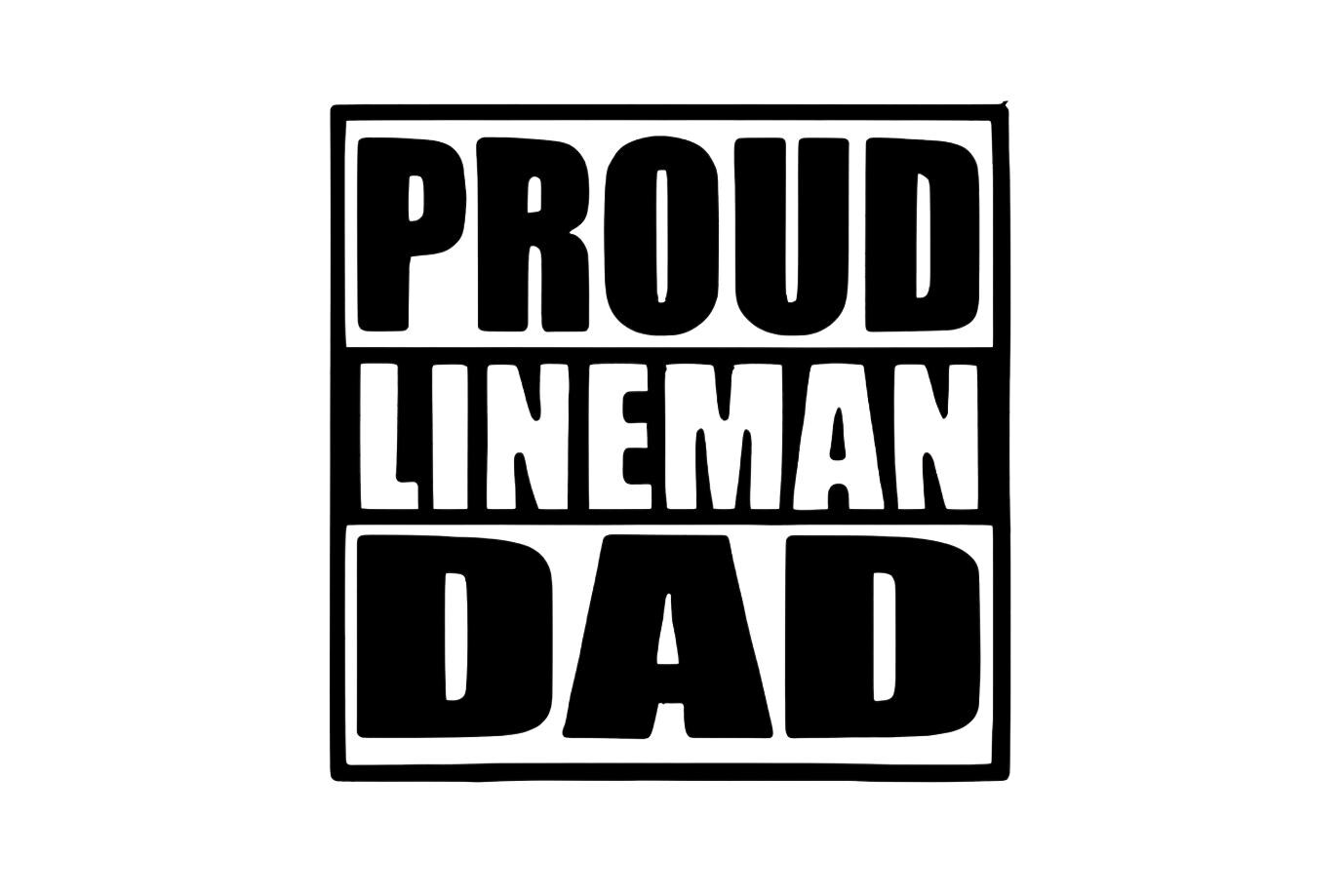 Proud Lineman Dad Vinyl Decal - Family Love Waterproof Car Sticker - Etsy