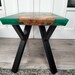 Bespoke Beech/ Emerald Green Resin Coffee Table - Etsy