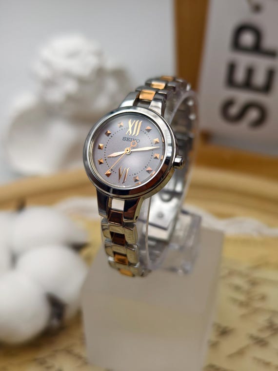 Vintage 2000s Seiko Ladies Quartz Watch Two-Tone Brac… - Gem