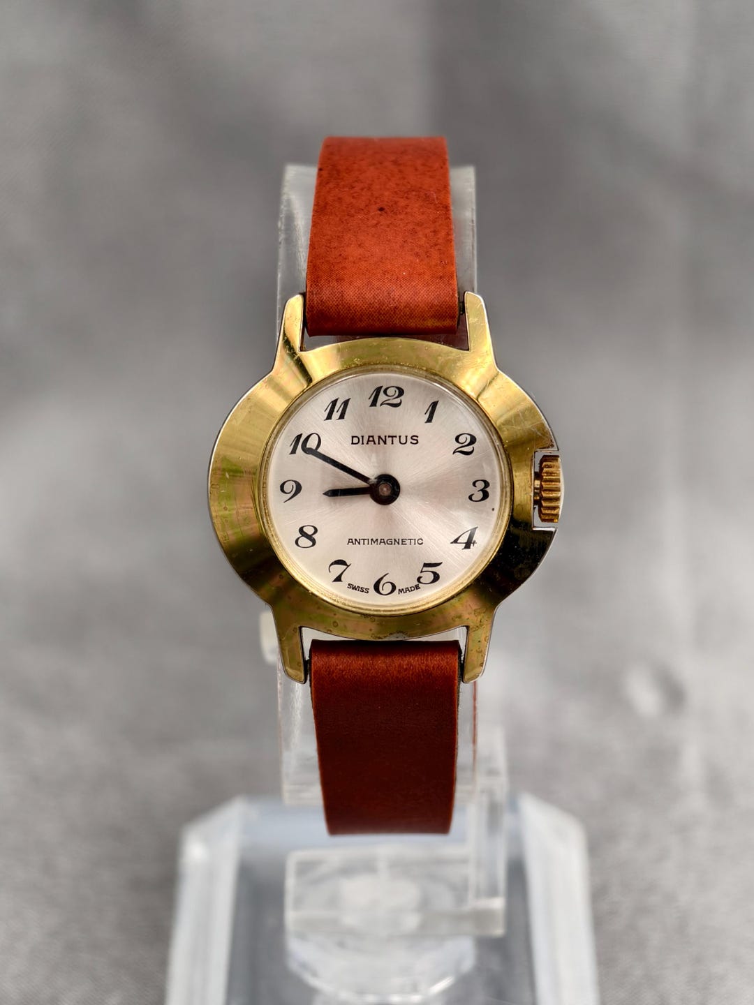 Vintage Diantus Ladies Watch: Gold Tone, Swiss Made Mechanical - Etsy