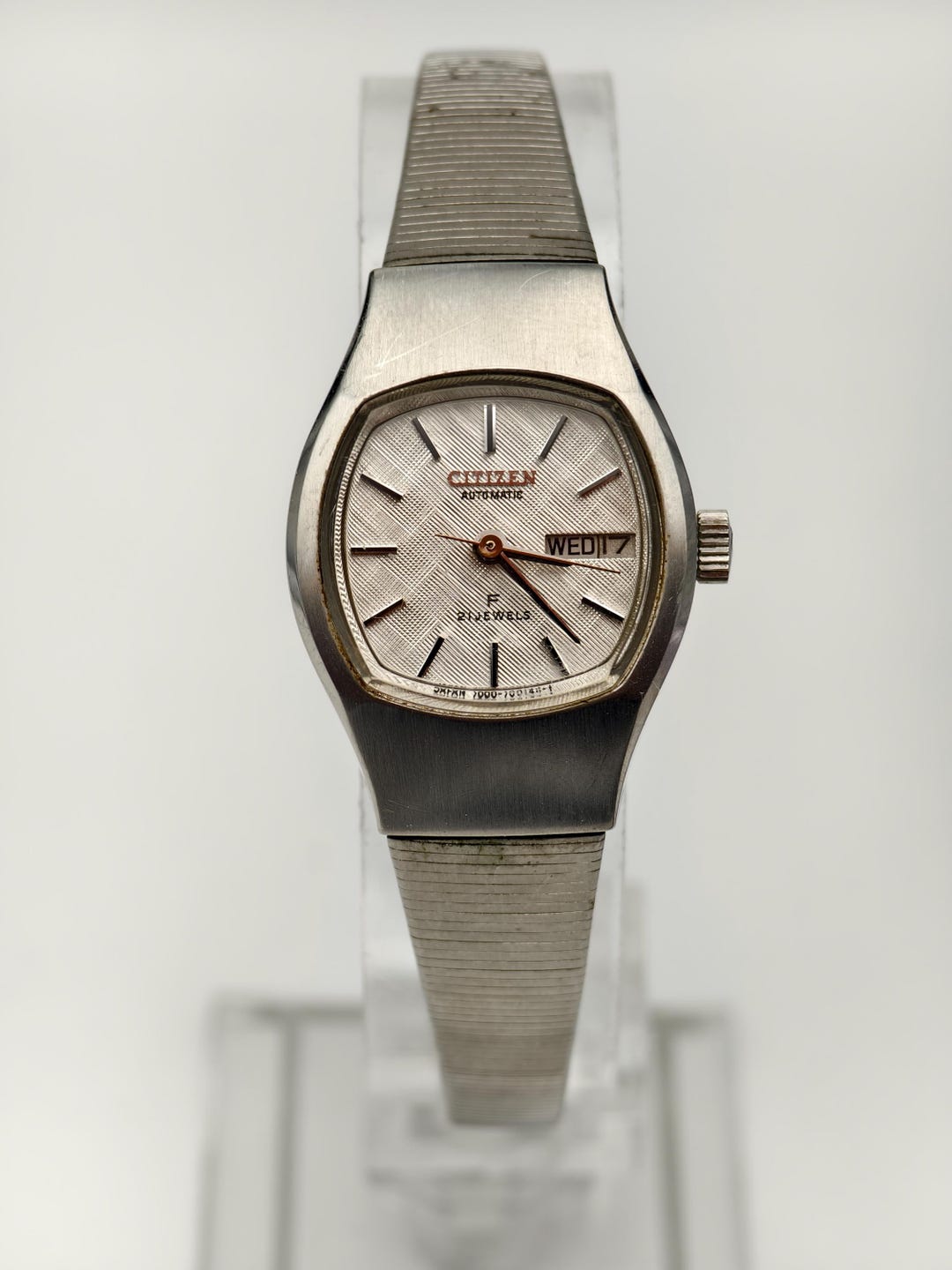 Vintage 1970s Citizen Ladies Stainless Steel Mechanical Watch Silver ...