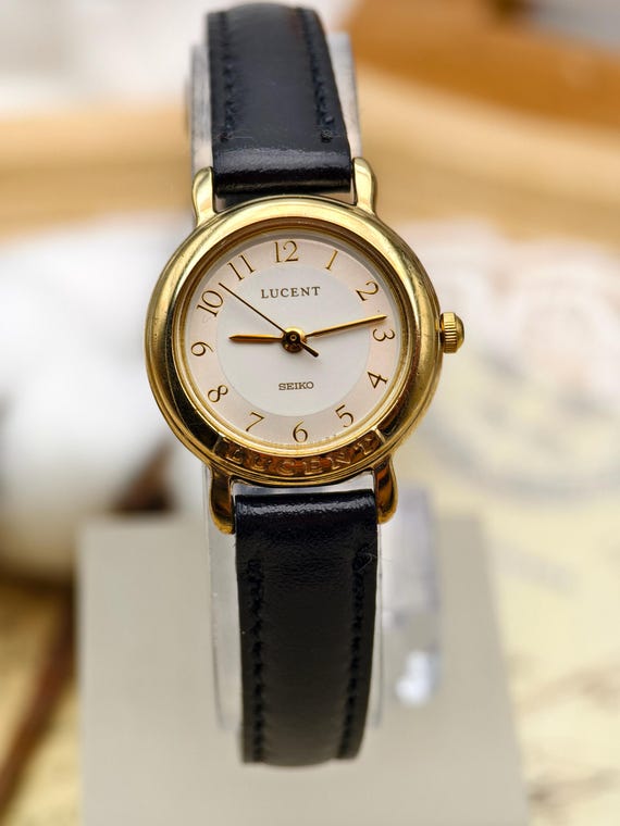 Vintage 1990s Lucent by Seiko Ladies Quartz Gold Tone… - Gem