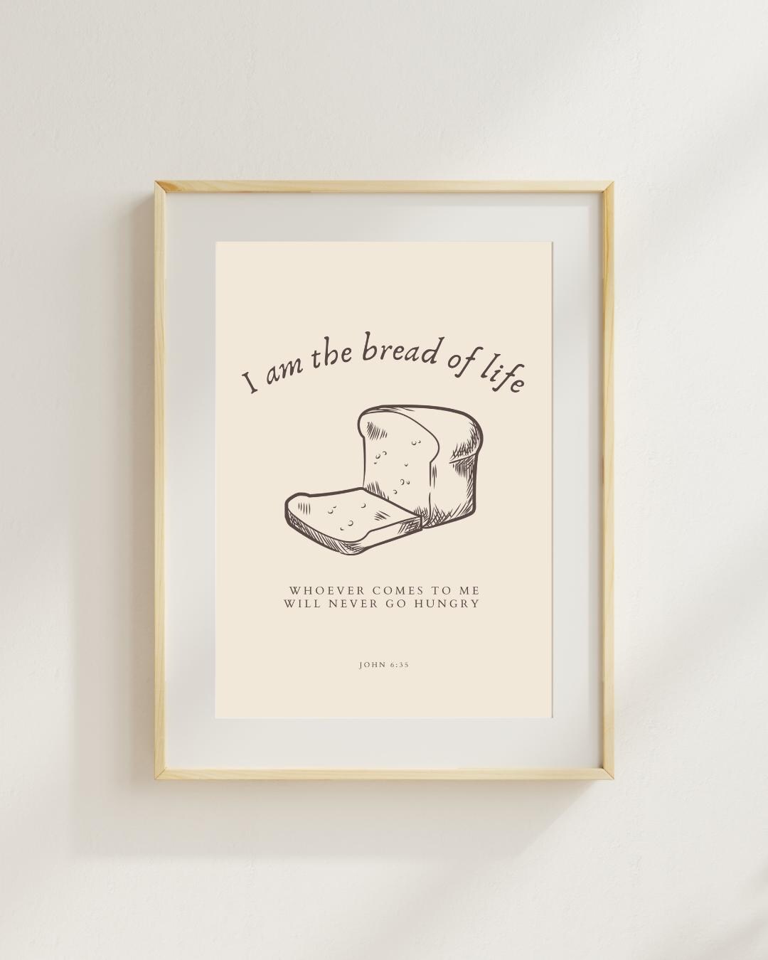 I Am the Bread of Life Bible Verse Digital Download – John 6:35 ...