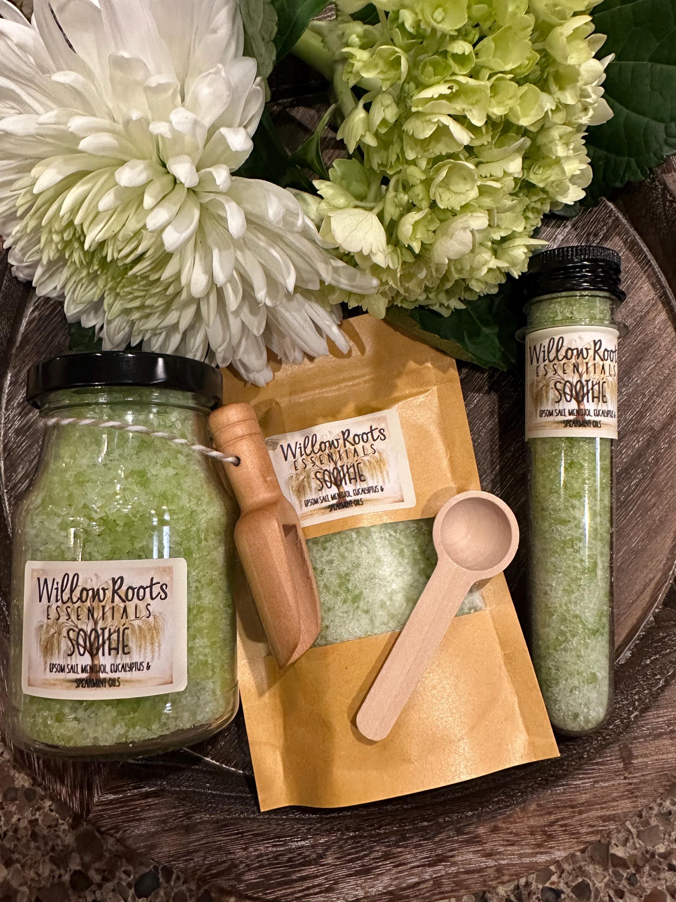 Organic Natural Bath Salt Tube Gift Set Boxes, Bath Packet Pouch, Bath ...