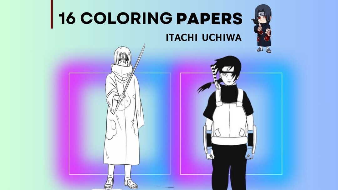 Itachi Uchiha Coloring Pages From Naruto, 15 Pages, Coloring Pages for ...
