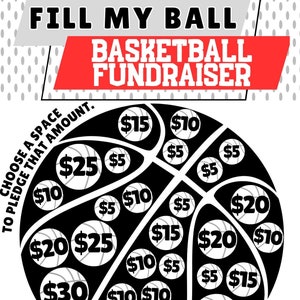 Fill My Basketball Printable Fundraiser | Basketball Team Fundraising ...