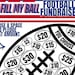 Fill My Football Printable Fundraiser | Football Fundraising Sheet ...