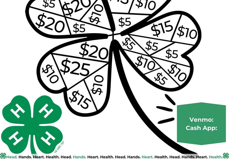 Fill My Clover Printable 4-H Fundraiser | Canva Template, PDF, PNG, SVG ...