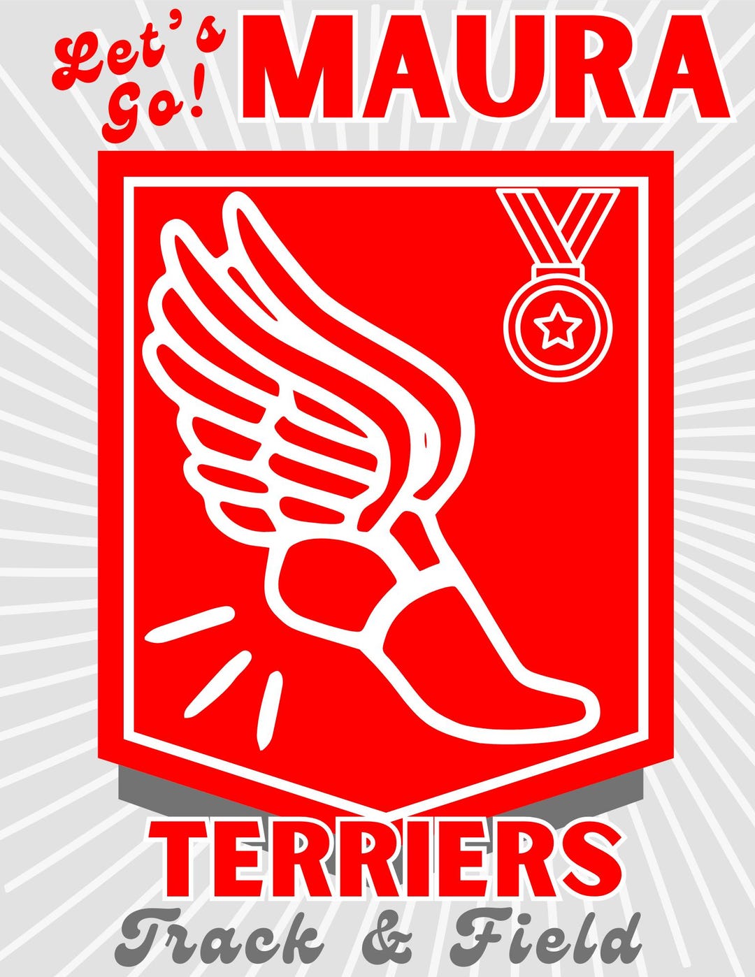 Track and Field Team Locker Room Sign | Customizable Printable ...