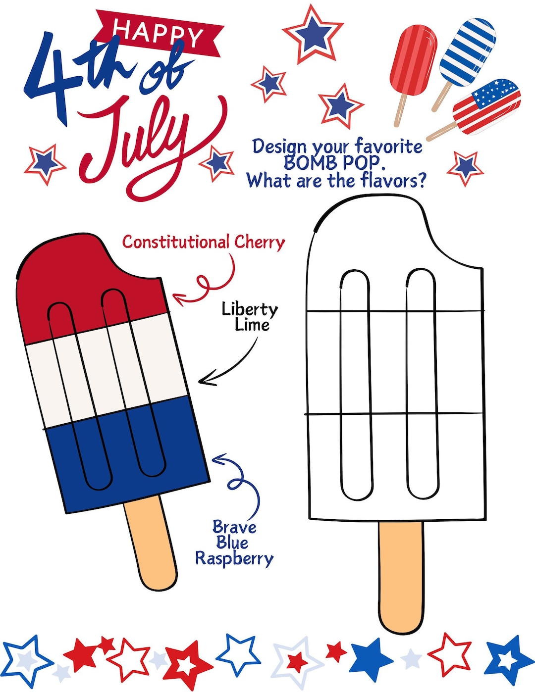 4th of July Activity Printable | Independence Day Worksheet Packet ...