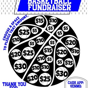 Fill My Basketball Printable Fundraiser | Basketball Team Fundraising ...
