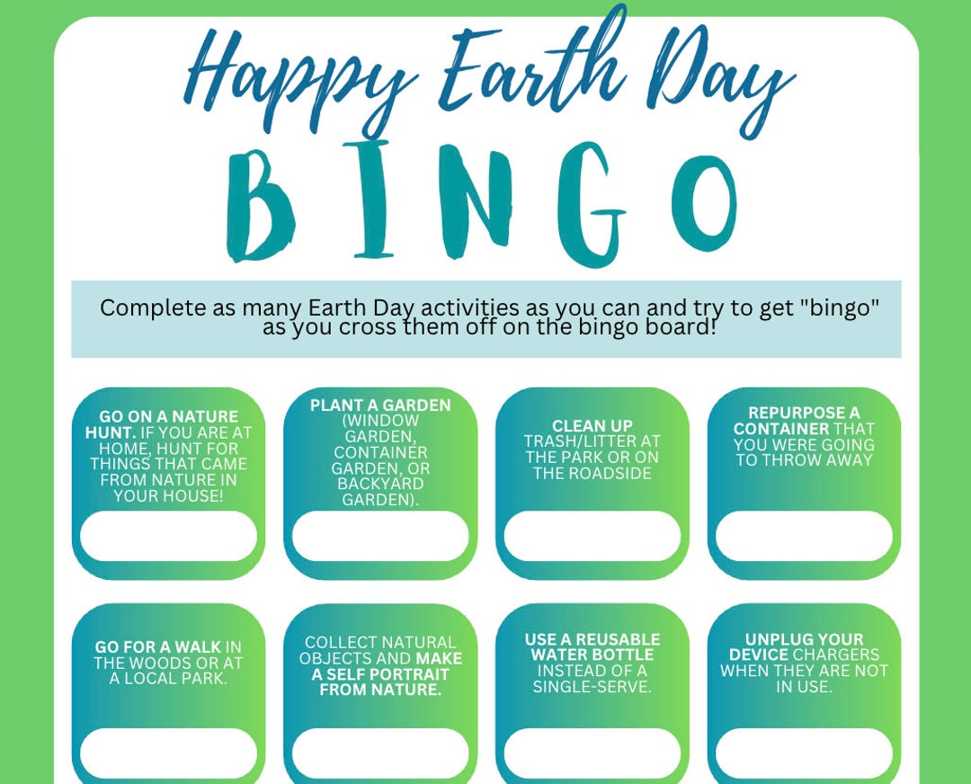 Earth Day Printable Activity Sheet - Etsy