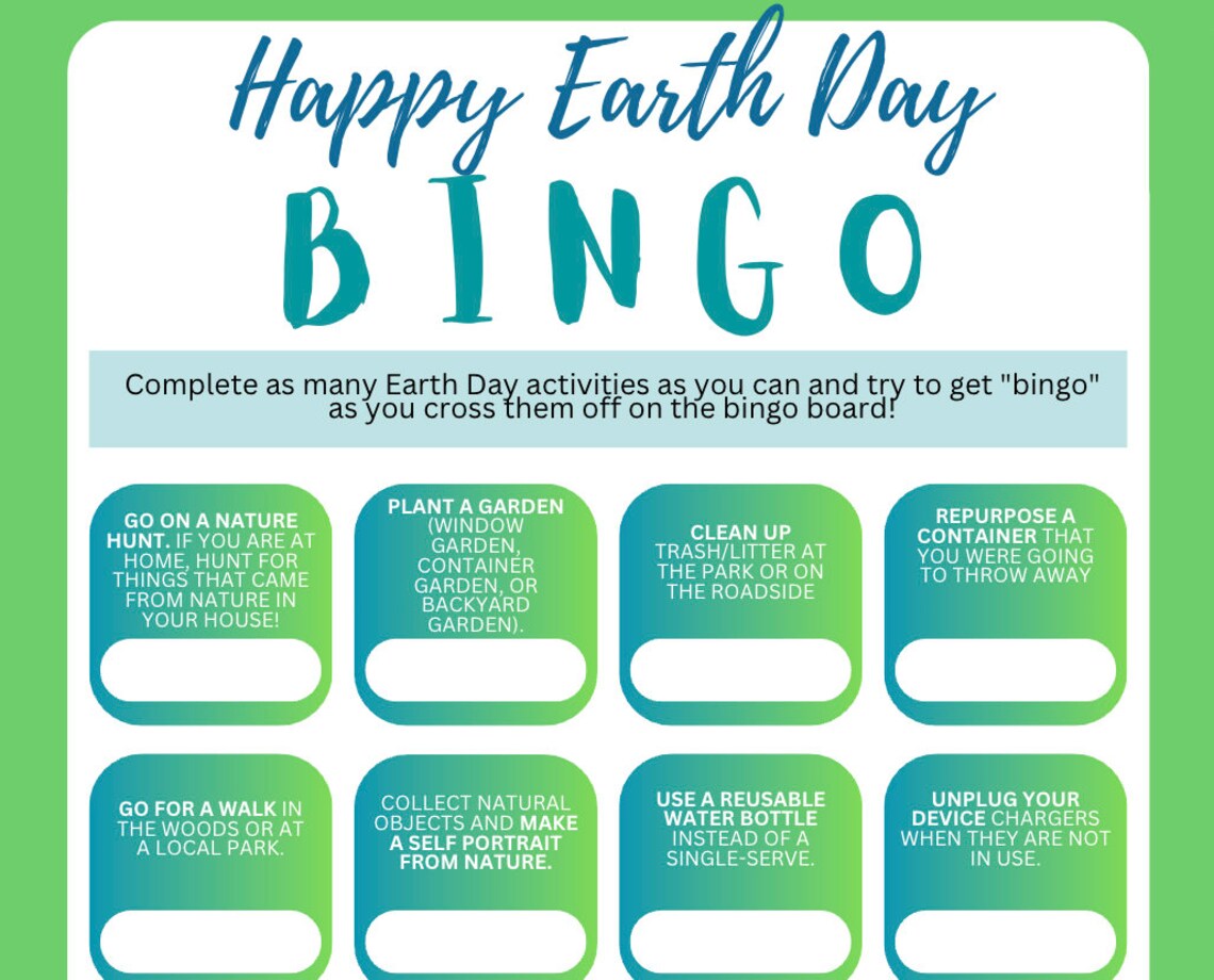 Earth Day Printable Activity Sheet - Etsy