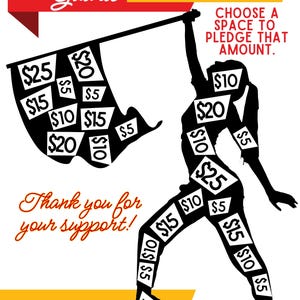 Color Guard Fundraiser: Customizable Fill-in Template (canva, PDF, PNG ...