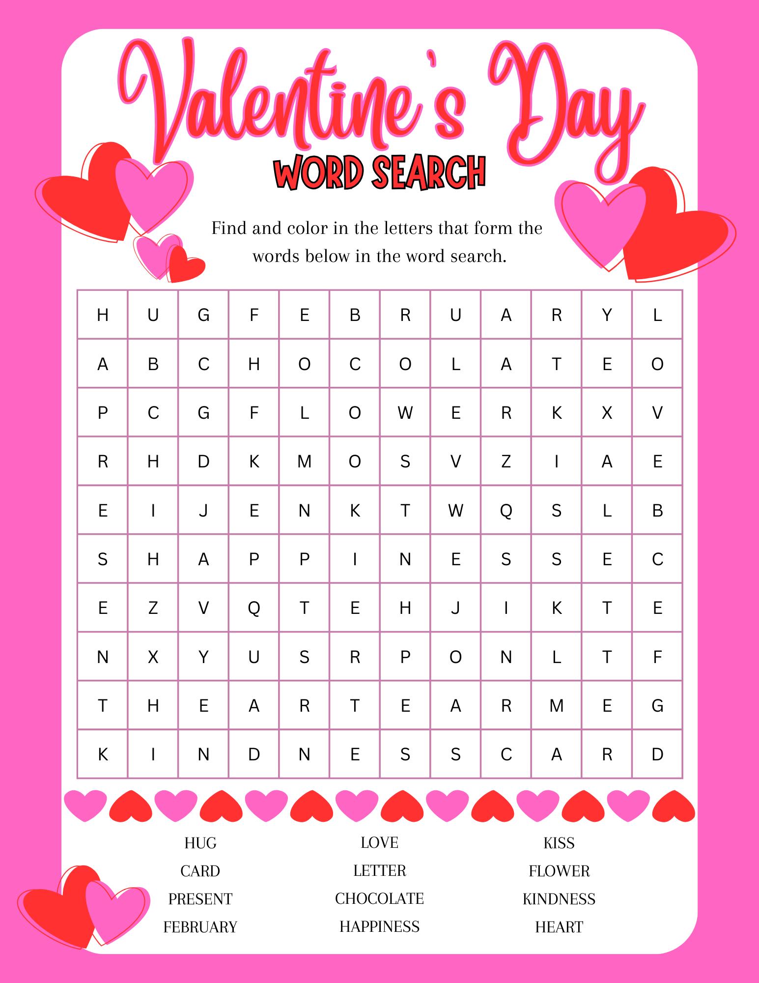 What's Your Cupid Name? Valentine Word Search | Name Game + Activity ...