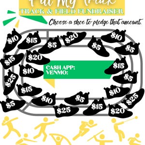Track and Field Printable Fundraiser: Customizable Team Template ...