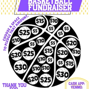 Fill My Basketball Printable Fundraiser | Basketball Team Fundraising ...