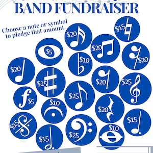 Band Fundraiser Printable Digital Download | "hit That Note" | Canva ...
