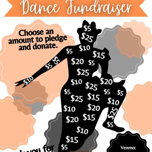 Fill My Dancer Printable Dance Fundraiser | Customizable, Fillable ...