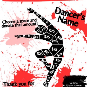 Printable Dance Fundraiser: Fill My Dancer Template (canva, PDF, PNG ...