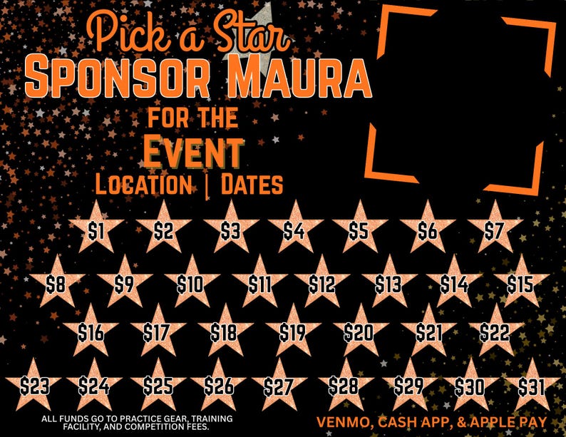 Pick a Star Printable Sharable Fundraiser Sheet - Etsy UK