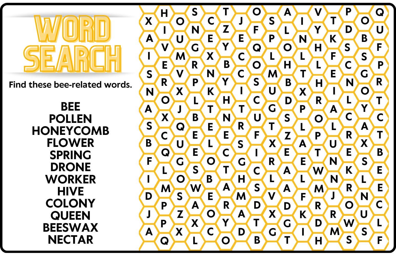 Bees Spring Printable Activity Worksheet | 2 Pages PDF or PNG - Etsy