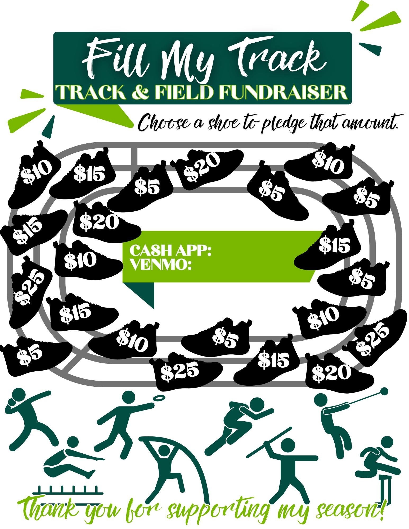 Track and Field Printable Fundraiser: Customizable Team Template ...