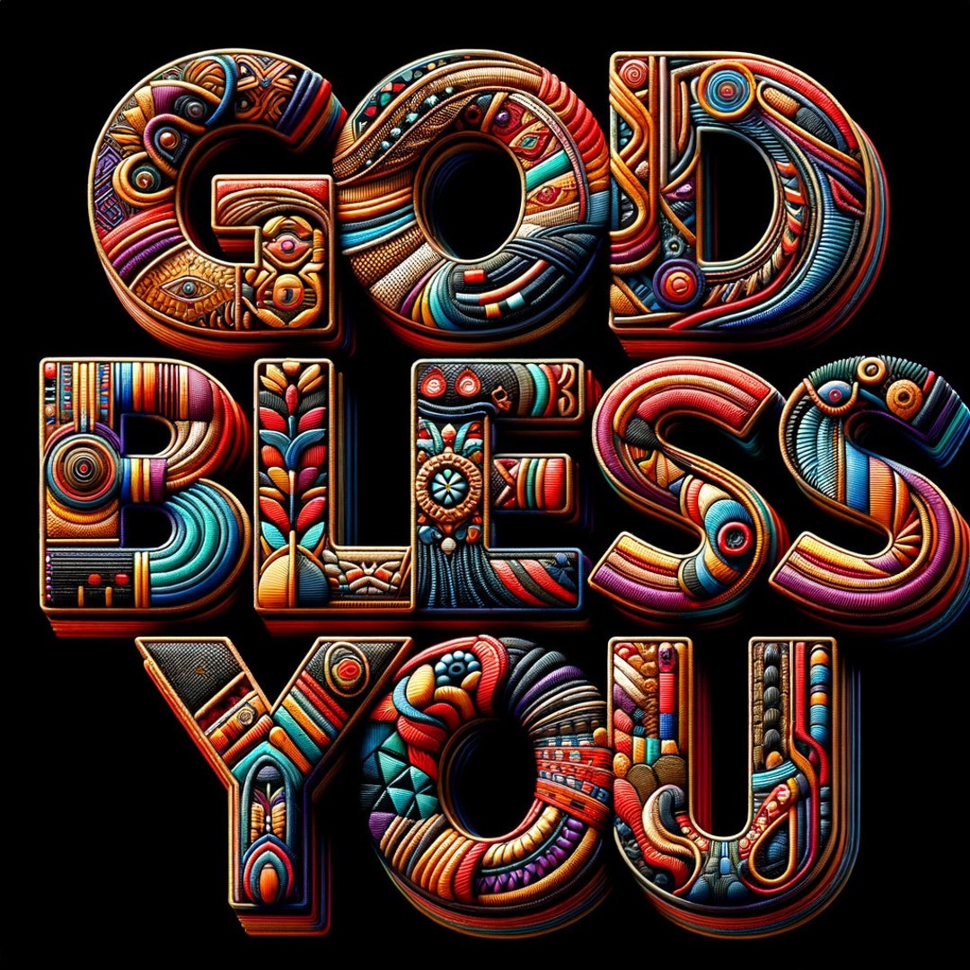 God Bless You Digital Download Image PNG File - Etsy